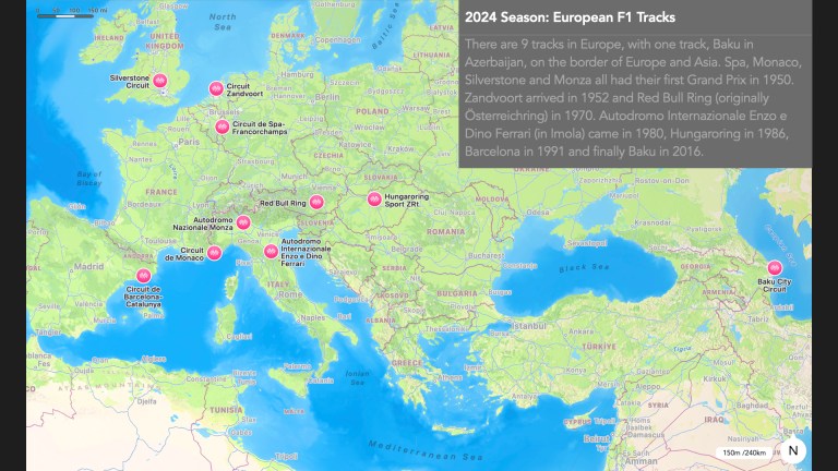 Mapping F1: Teams, Power Units and Tracks – Map Happenings