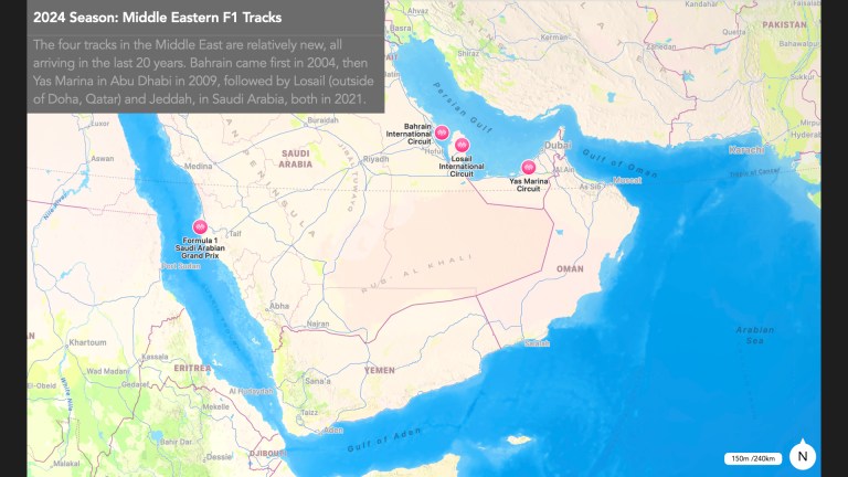 Mapping F1: Teams, Power Units and Tracks – Map Happenings